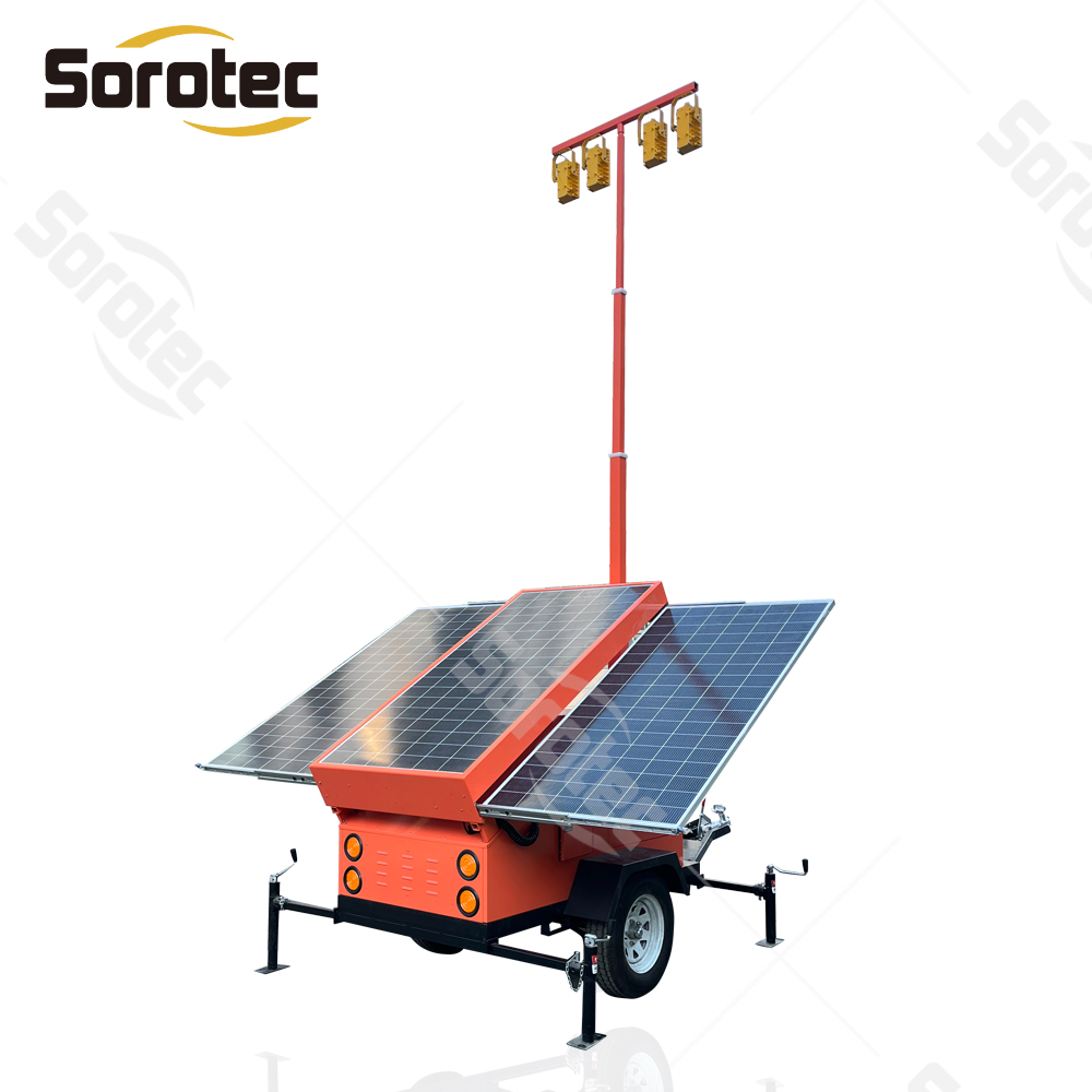 Wholesale Solar panel powered battery light tower manufacturer 9m ...
